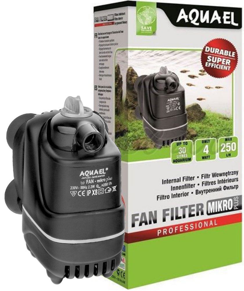 AQUAEL Fan Mikro Plus - 250l/h - Indvendig - Akvaland